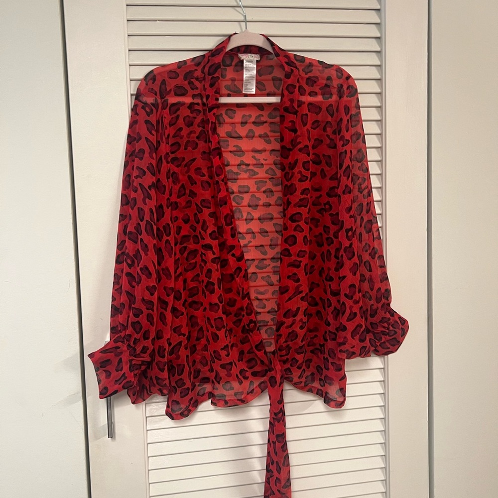 Beach And Pool Adorable Red Cover Up, Great Condition! - Gem